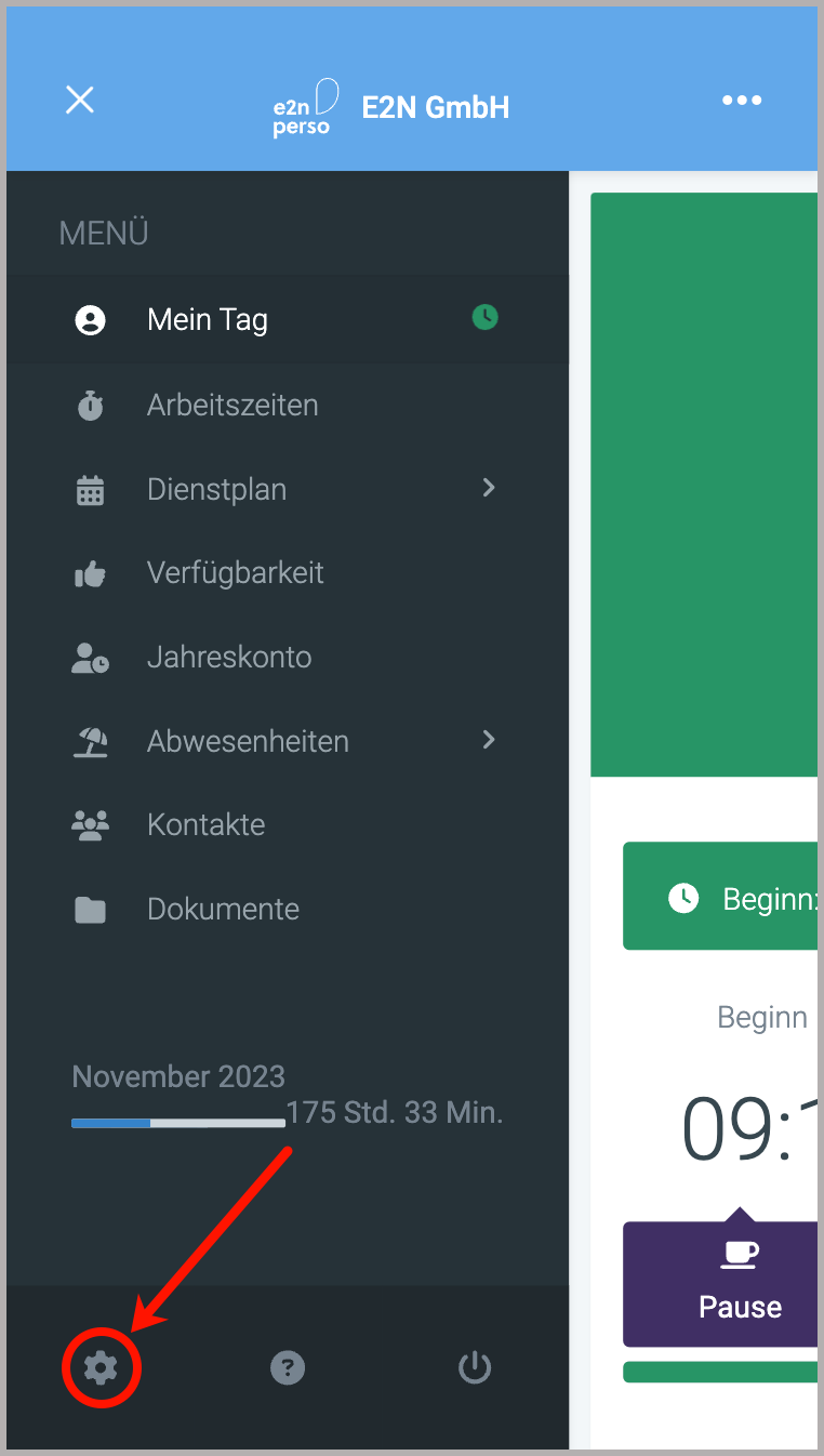 e2n perso: Passwort Deines Personalzugangs ändern